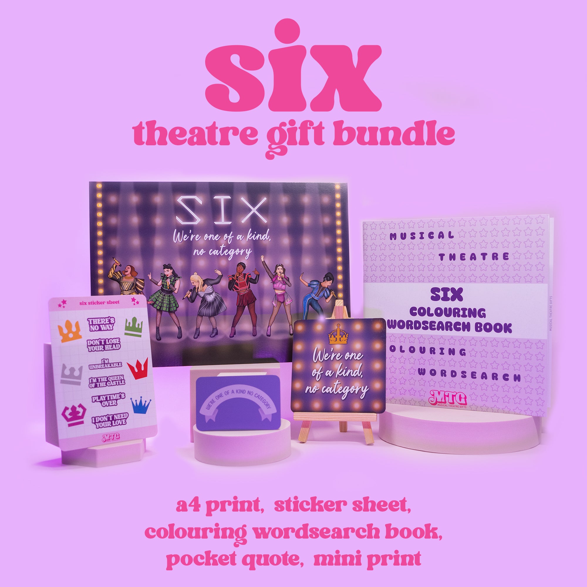 Six the Musical Theatre gift bundle – Musical Theatre Gifts